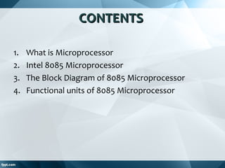 8085 Microprocessor | PPT