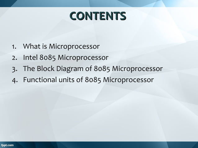 8085 Microprocessor | PPT