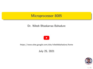 Microprocessor 8085 Basics | PPT