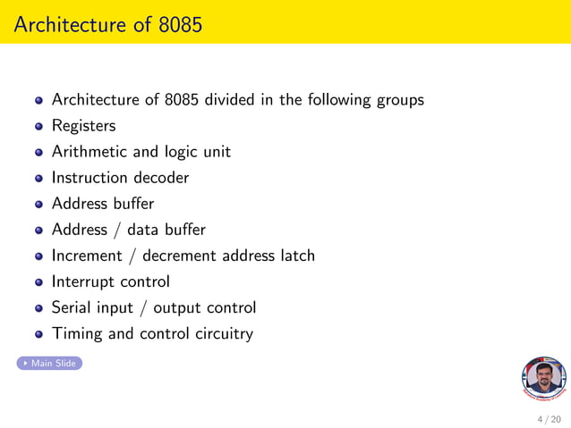 Microprocessor 8085 Basics | PPT
