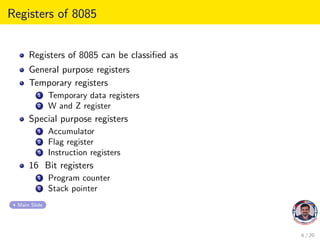 Microprocessor 8085 Basics | PPT