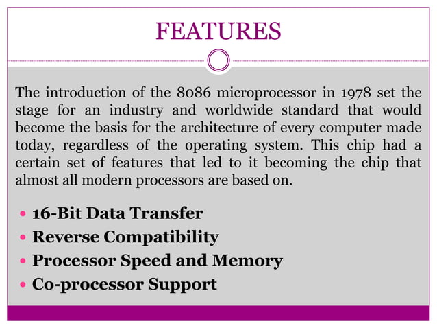 Microprocessor 8086 | PPT