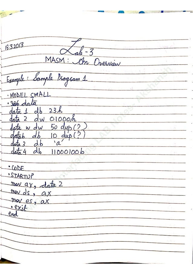 Microprocessor And Interfacing Lab Notes Akshansh Pdf 