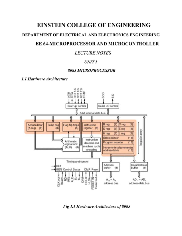 Microprocessor and microcontroller | PDF