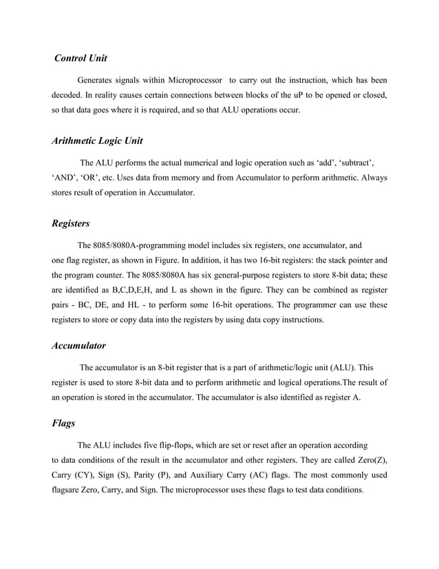 Microprocessor and microcontroller | PDF