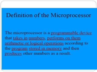 Microprocessor architecture | PPT