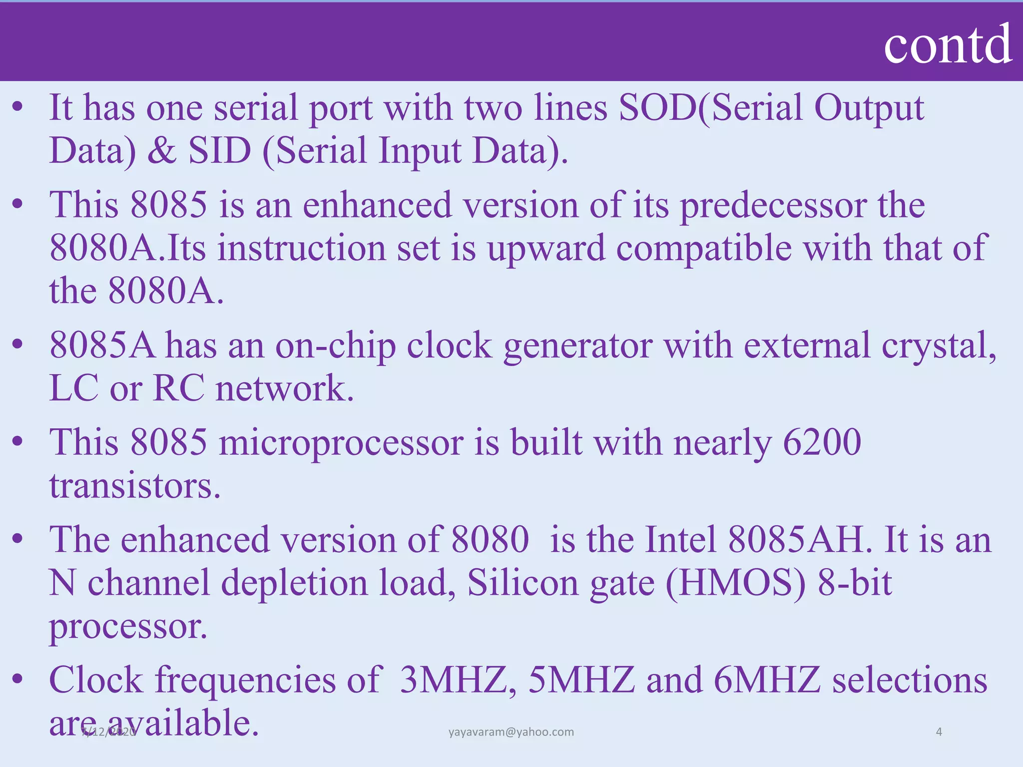 Microprocessor architecture-I | PPTX