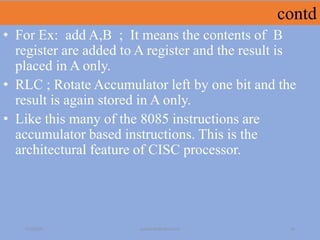 Microprocessor architecture-I | PPTX