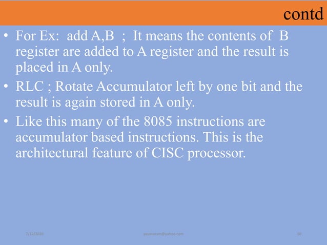 Microprocessor Architecture I Ppt
