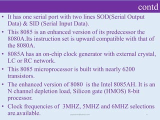 Microprocessor architecture-I | PPTX