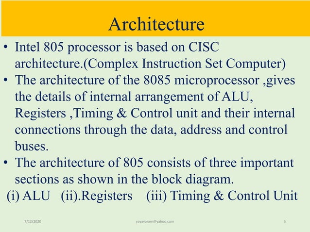 Microprocessor Architecture I Pptx Computing Technology And Computing