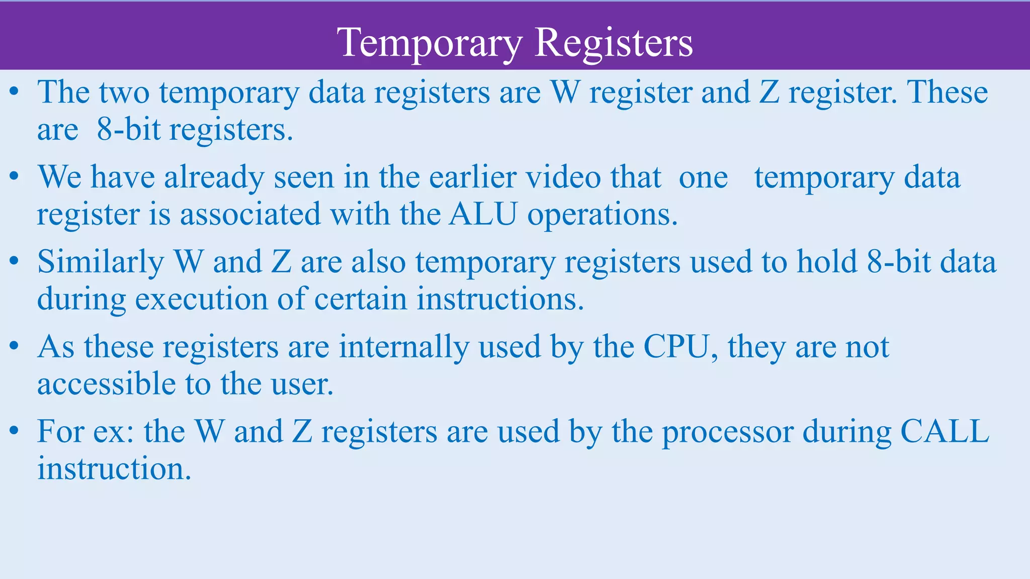 Microprocessor architecture II | PPSX