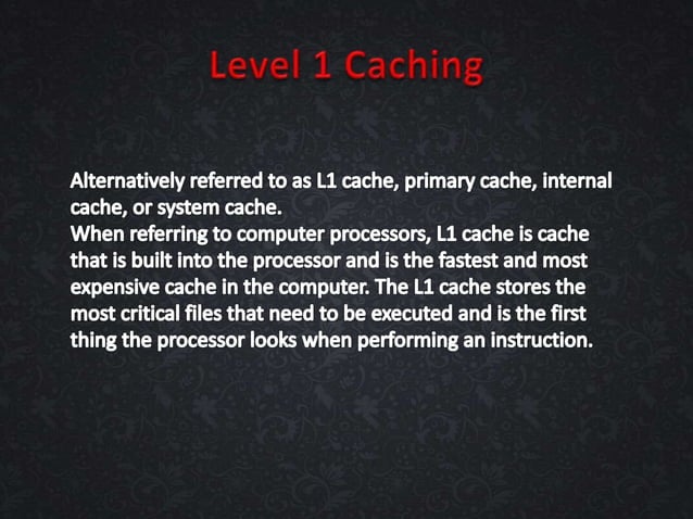Understanding Cache | PPT