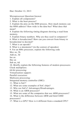 Microprocessor ArchitectureProcessors for Mobile Computing.docx