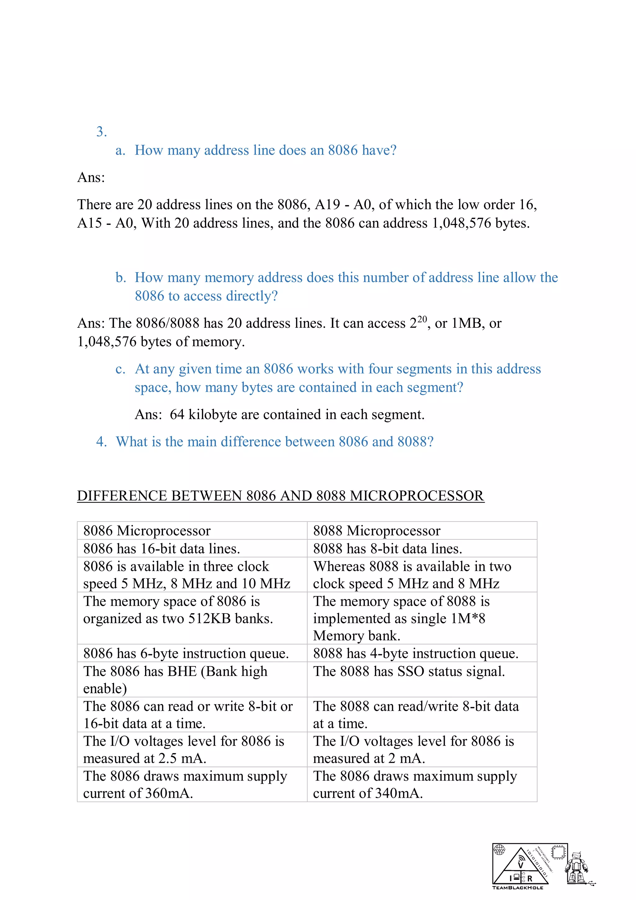 Microprocessor & Assembly language by team blackhole | PDF