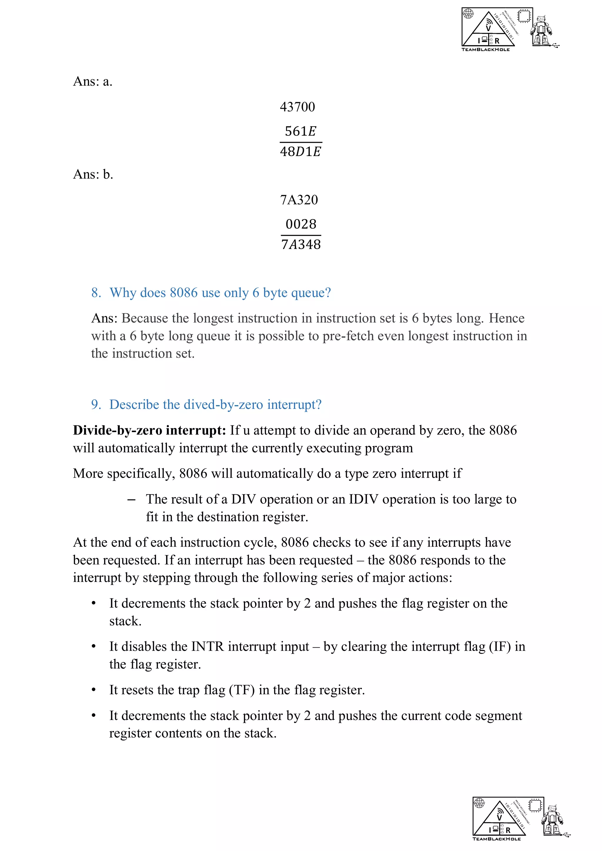 Microprocessor & Assembly language by team blackhole | PDF