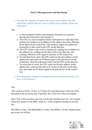 Microprocessor & Assembly language by team blackhole | PDF