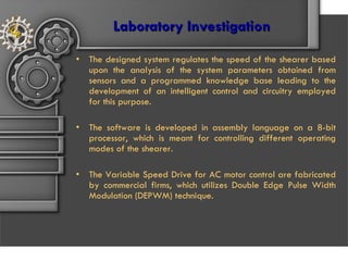 Microprocessor based autonomous control system | PPT