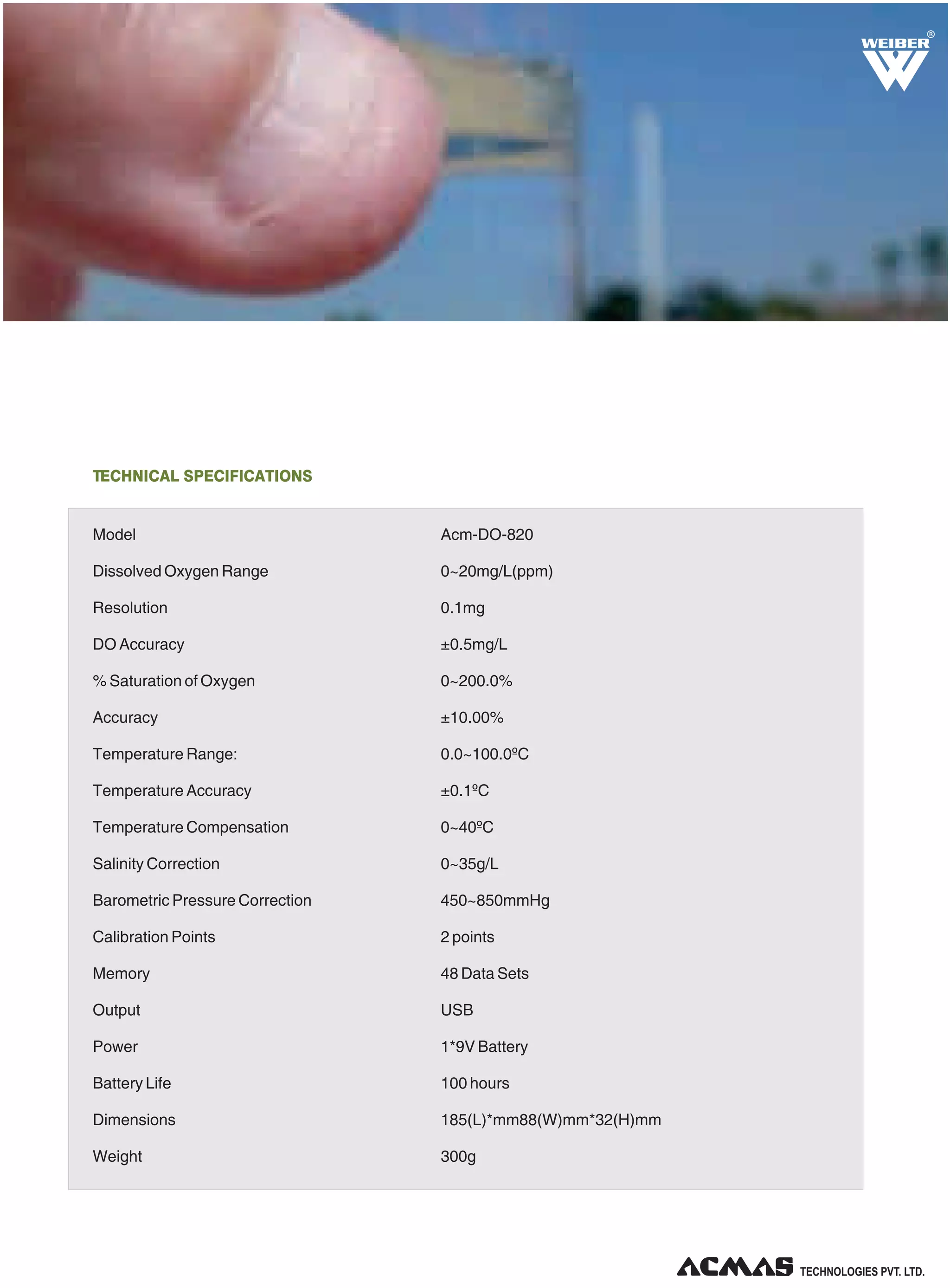 Microprocessor Based Dissolved Oxygen Meter by ACMAS Technologies Pvt ...