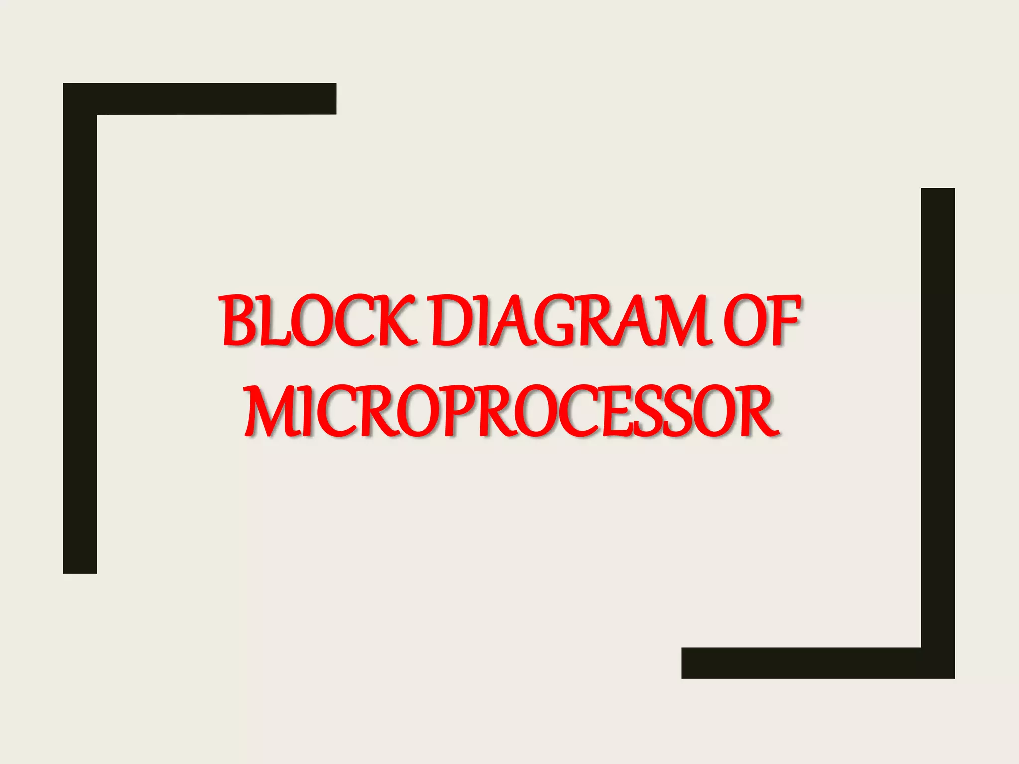 Introduction to Microprocessor | PPT
