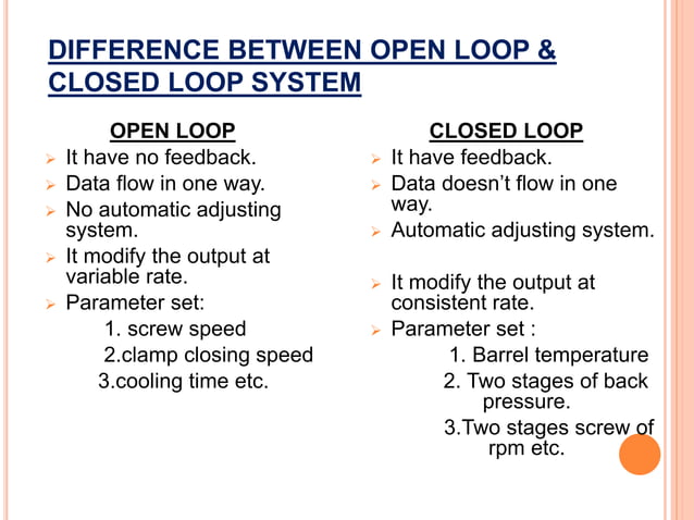 Microprocessor controlled injection molding machine | PPTX | Computing | Technology & Computing