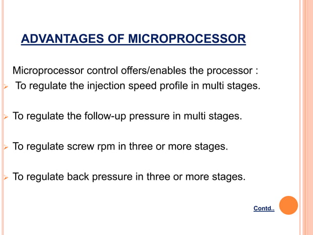 Microprocessor controlled injection molding machine | PPTX | Computing | Technology & Computing