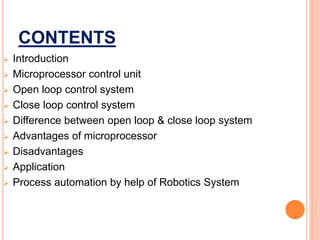 Microprocessor controlled injection molding machine | PPTX