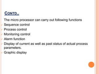 Microprocessor controlled injection molding machine | PPTX