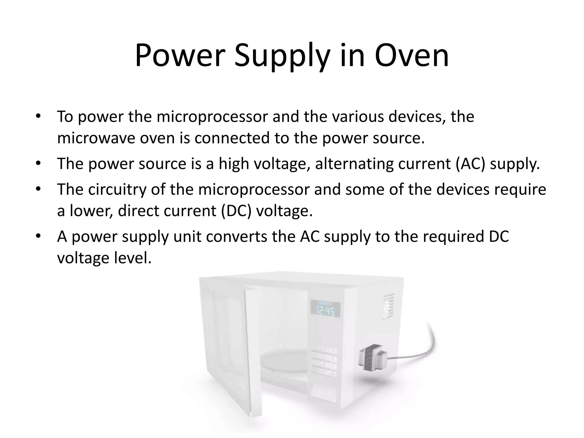 Microprocessor for microwave oven | PPTX