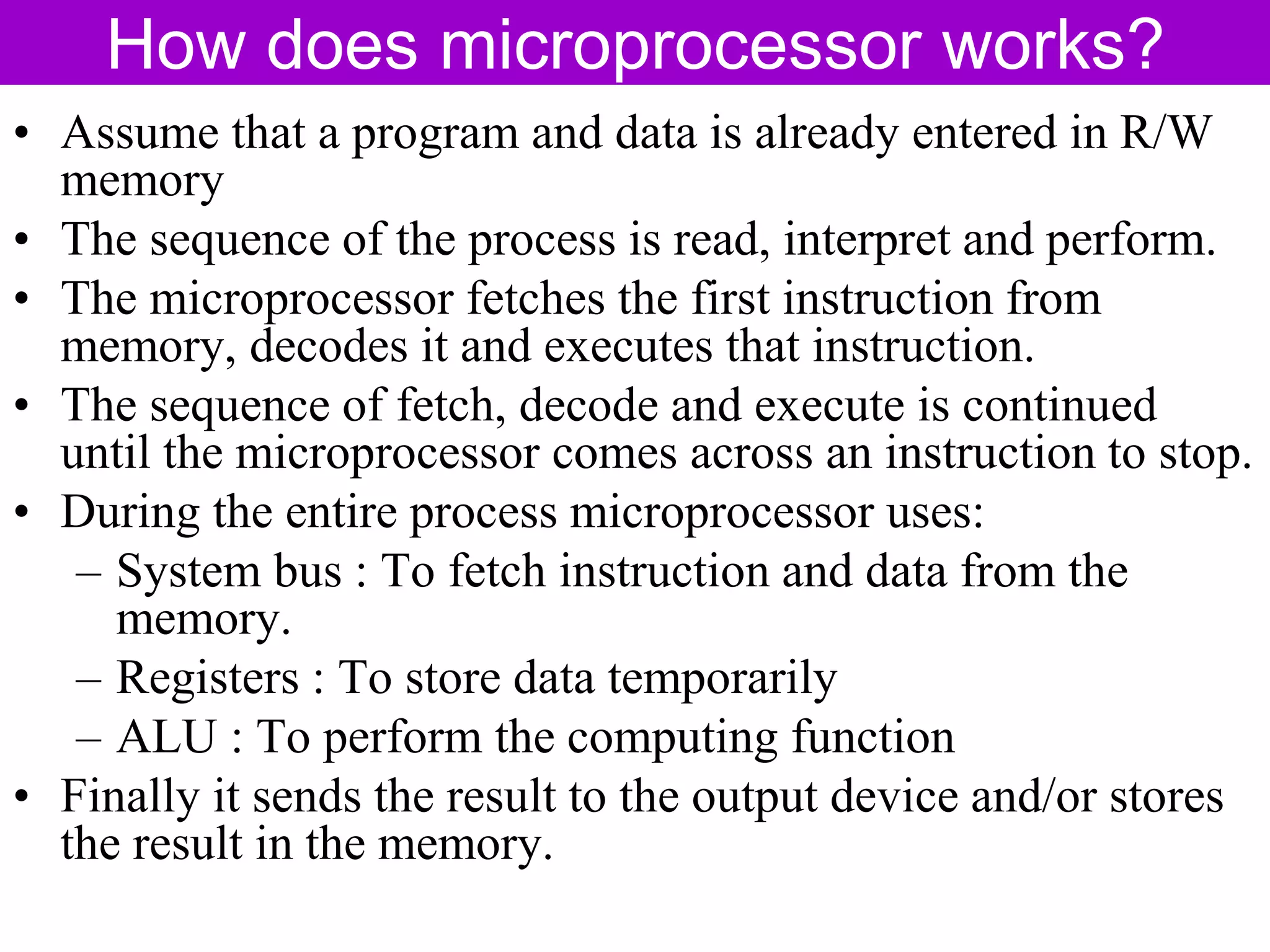Microprocessor fundamentals | PPT