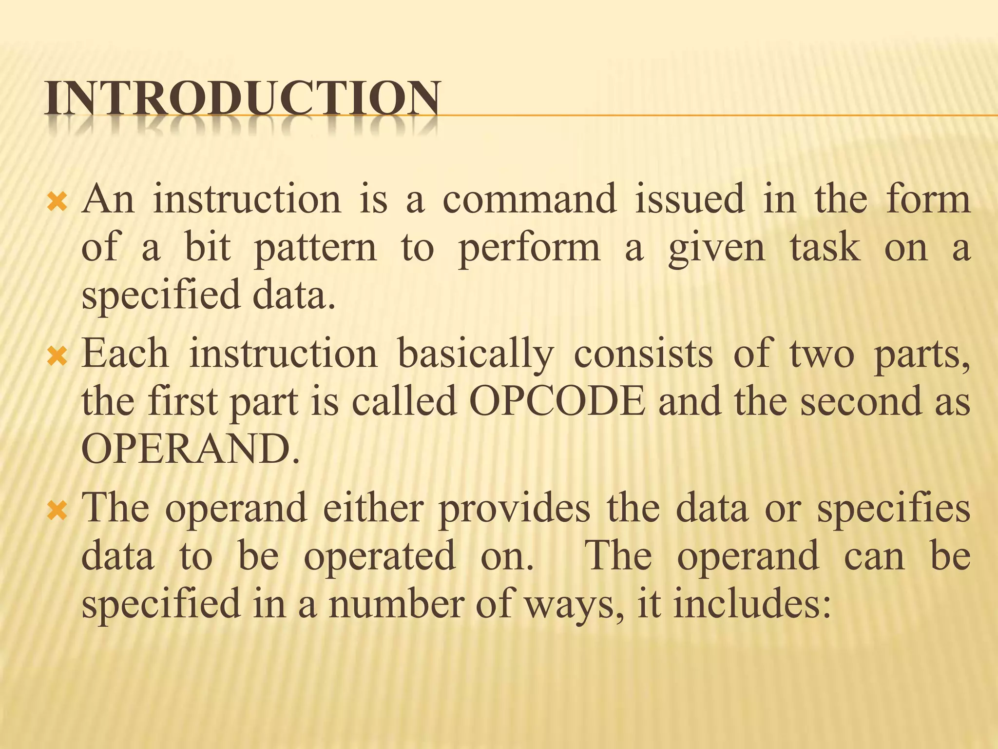 Microprocessor instructions | PPT
