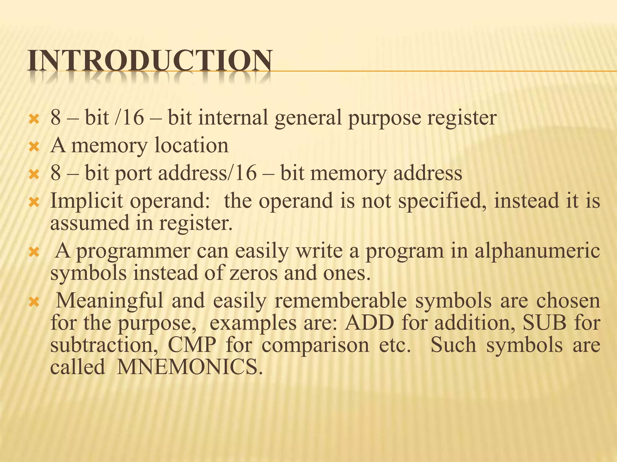 Microprocessor instructions | PPT