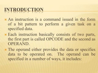 Microprocessor instructions | PPT