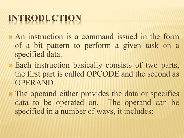 Microprocessor instructions | PPT