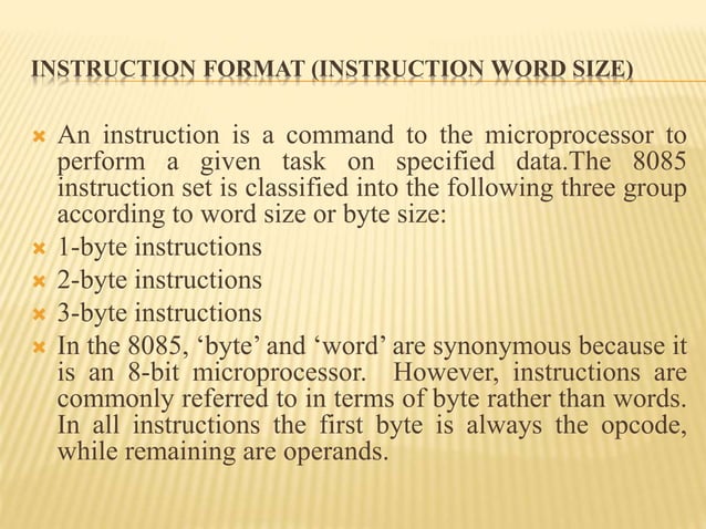 Microprocessor instructions | PPT