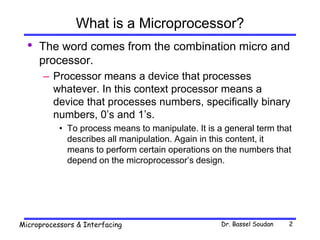 Microprocessor & interfacing.pptx | Operating Systems | Computer ...