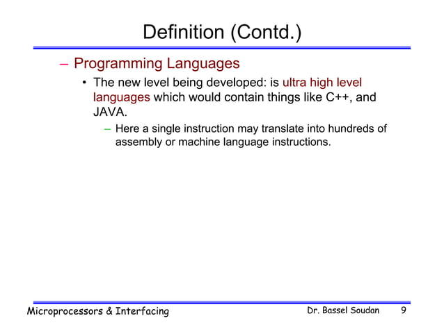 Microprocessor & interfacing.pptx | Operating Systems | Computer Software and Applications