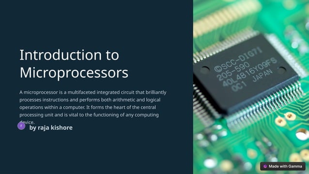 comparison of processor and controller of 8086 | PPTX