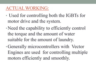 Microprocessor in washing machine | PPTX