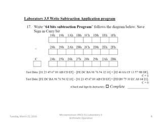 Microprocessor laboratory 03 Arithmetic Operation (Additional and ...