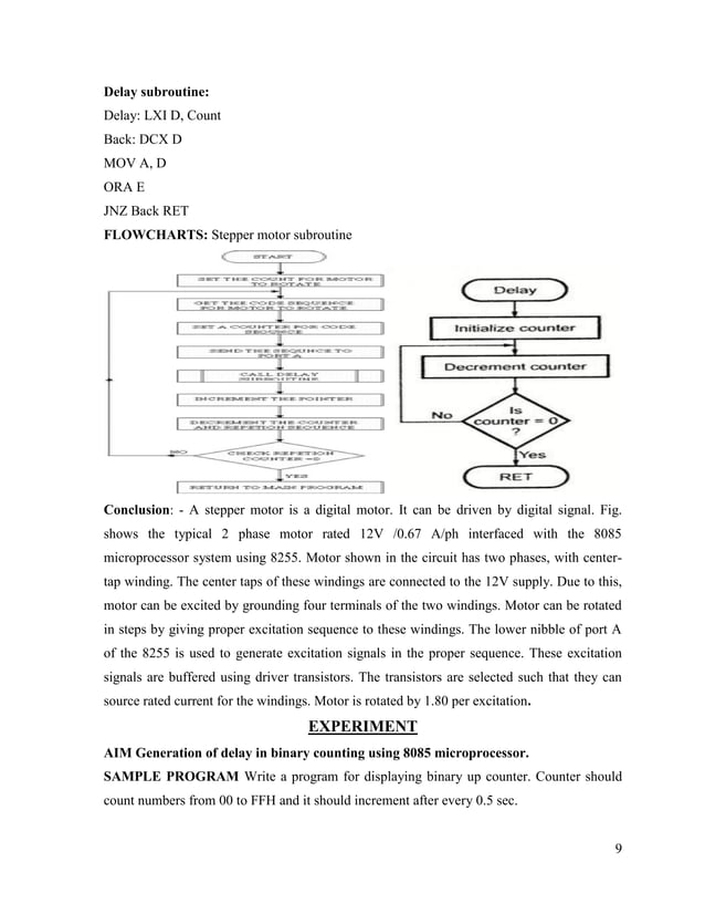 Microprocessor lab manual | PDF