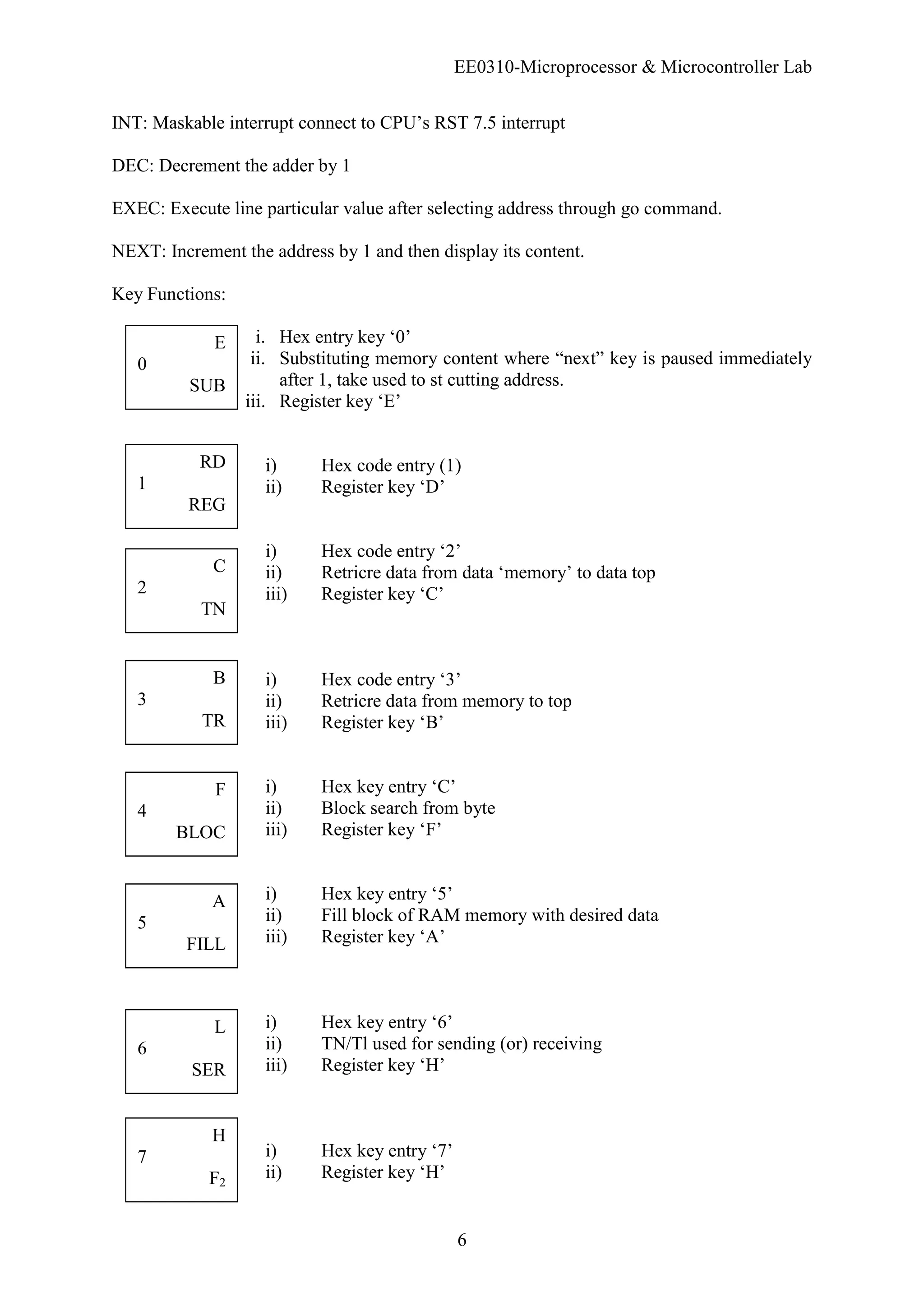 Microprocessorlabmanual ee0310 | PDF