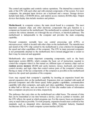 Microprocessor lecture | DOCX