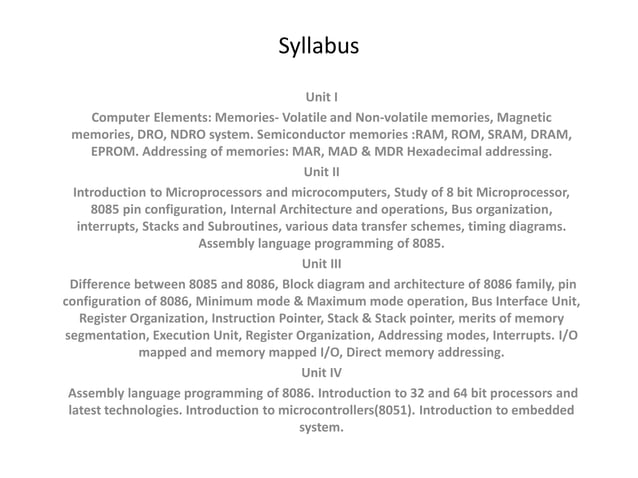 introduction of microprocessor | PPTX