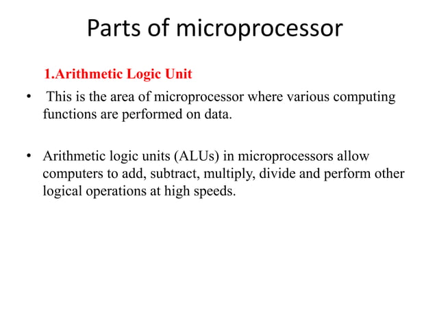 introduction of microprocessor | PPTX