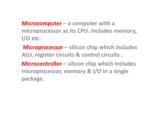 introduction of microprocessor | PPTX