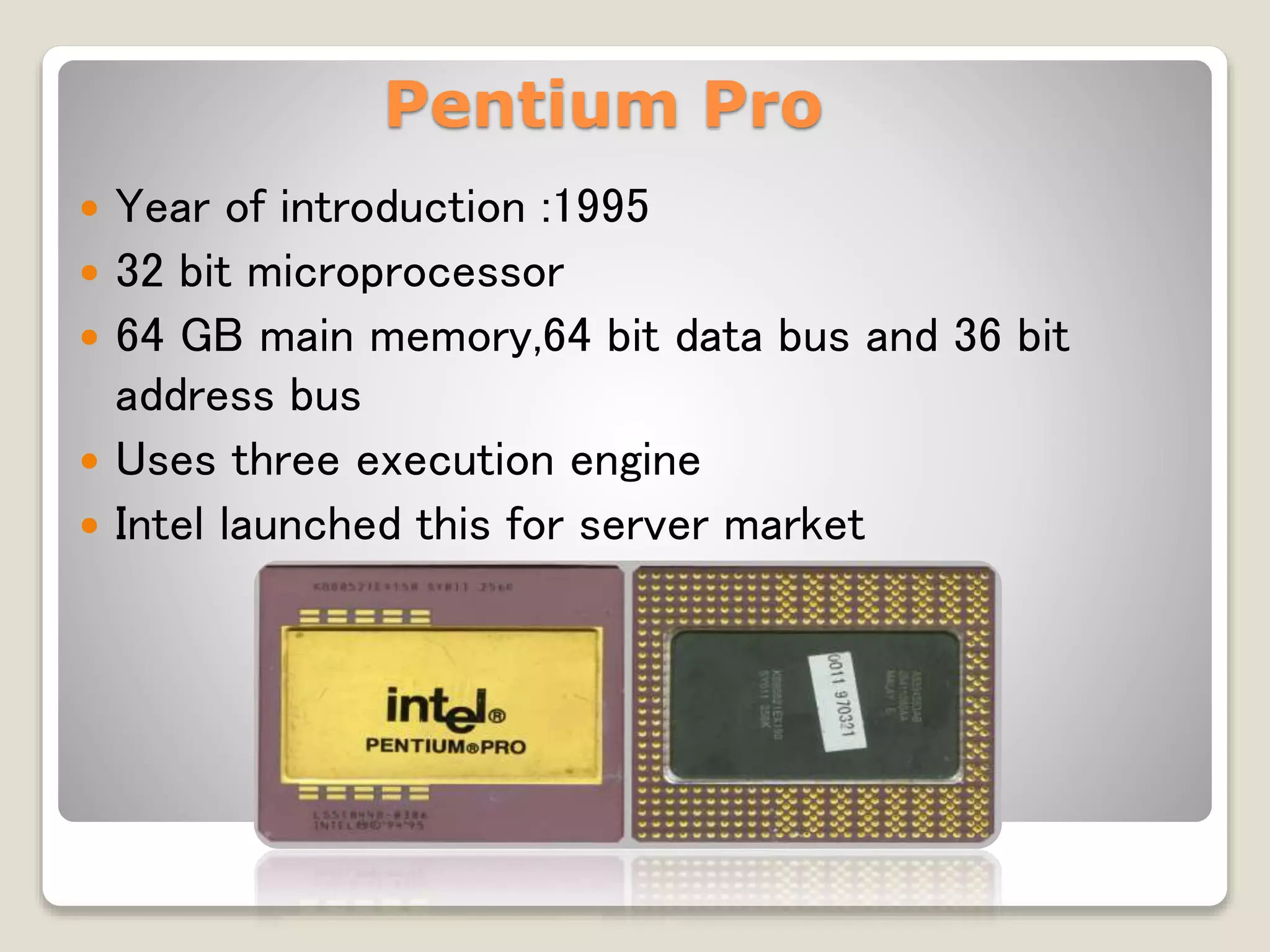 Evolution Of Microprocessor Pptx Computing Technology And Computing