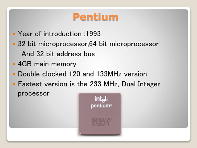 Evolution Of Microprocessor Pptx Computing Technology And Computing