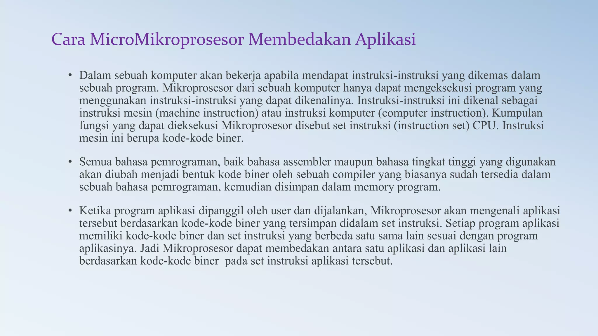 Mikroprosesor dan Mikrokontroler | PPTX