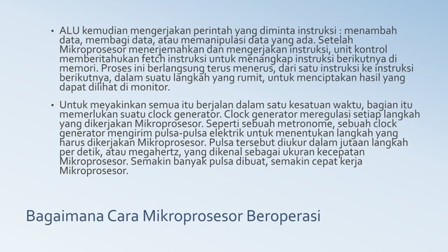 Mikroprosesor dan Mikrokontroler | PPTX